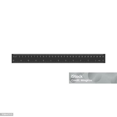 고립 된 눈금자 아이콘입니다 직선 기호입니다 평면 디자인입니다 벡터 일러스트 눈금자에 대한 스톡 벡터 아트 및 기타 이미지
