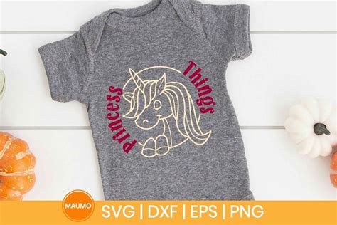 Princess Things Unicorn Svg Quote Graphic By Maumo Designs · Creative