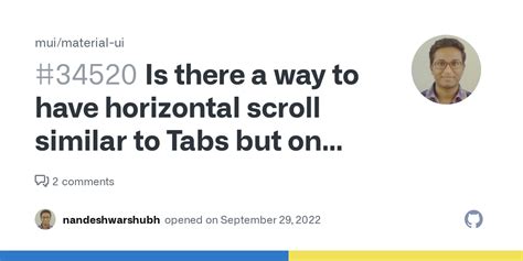 Is There A Way To Have Horizontal Scroll Similar To Tabs But On Cards