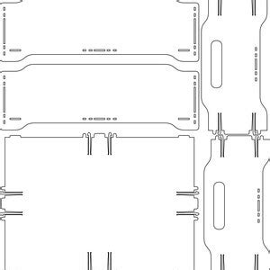 Stackable Storage Box Cnc Vector Model Files DXF SVG CDR Pdf
