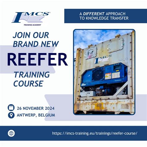 Imcs Imcstrainingacademy Reefer Course Reefercourse Refrigeratedshipments Refrigerated