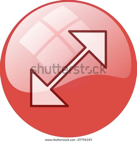 Transpose Character Button Red 3d Stock Illustration 29796343