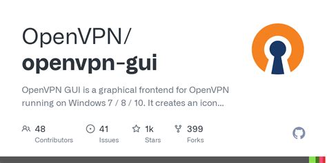 github openvpn openvpn gui openvpn gui is a graphical frontend for