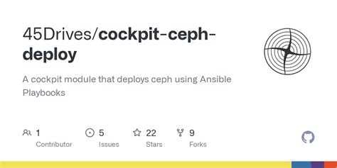 Github 45drivescockpit Ceph Deploy A Cockpit Module That Deploys