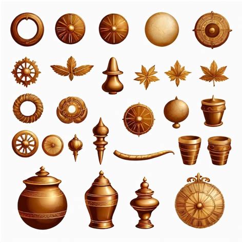 Oldest Vector Set White Background Isolated A High Qual Premium Ai