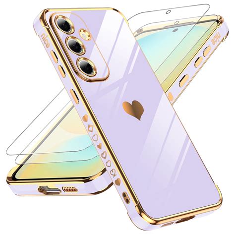 Leyi For Samsung Galaxy S Fe G Case Soft Cute Shockproof Slim Phone Cover With Tempered