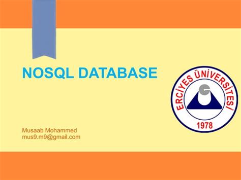 Nosql Database Presentation Ppt
