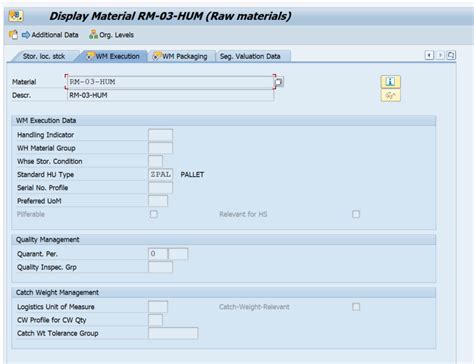 Sap Ewm Cf116 Setting Up Handling Unit Management For The Warehouse