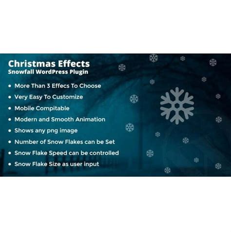 Snowfall Christmas Effects Wordpress Plugin Primeone Estore