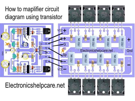 How To Amplifier Circuit Diagram Using Transistor Electronics Help Care