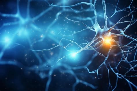 Premium Photo A Blue Background With The Words Neuron