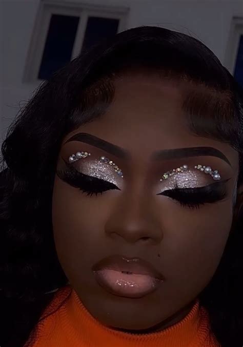 Pin By Thebabe Jo On Makeup Black Makeup Looks Birthday Makeup Looks Rhinestone Makeup