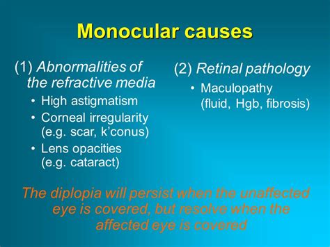 Diplopia Binocular O Monocular At Michele Bodden Blog