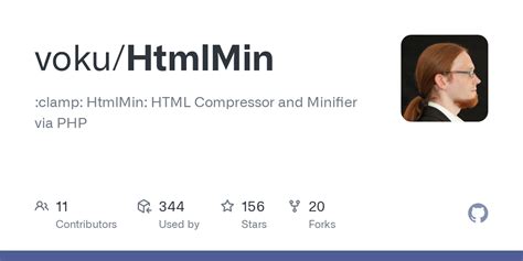 Github Vokuhtmlmin Clamp Htmlmin Html Compressor And Minifier Via Php