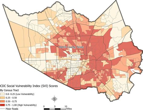 Choropleth Map Of Social Vulnerability Index SVI Scores By Tract
