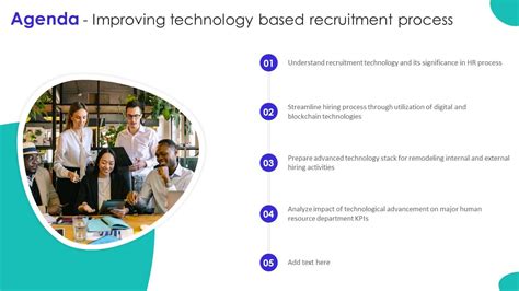 Agenda Improving Technology Based Recruitment Process Sample Pdf