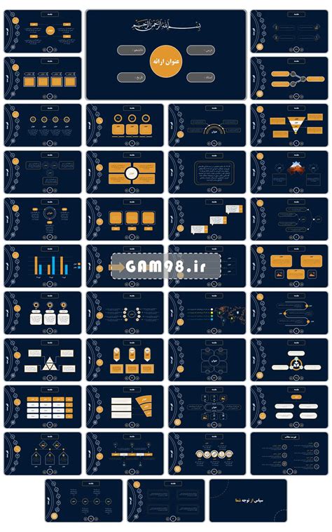 قالب پاورپوینت پروژه دانشجویی گام98