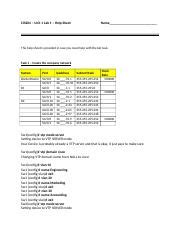 CIS204 Unit 1 Lab 1 Help Sheet 1 Docx CIS204 Unit 1 Lab 1 Help Sheet Name This Help Sheet