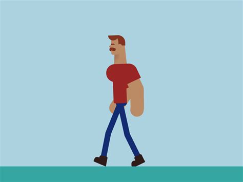 360 Character Walk Cycle After Effects By James Hazael On Dribbble