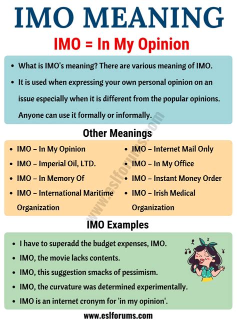 IMO Meaning What Does IMO Mean Useful Examples ESL Forums IMO Meaning What Does IMO Mean Useful Examples ESL Forums