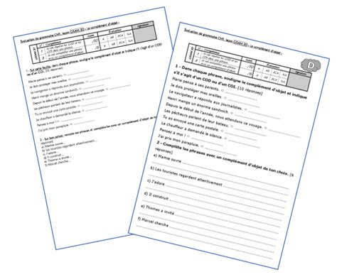 Le complément d objet Chez Monsieur Paul