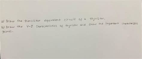 Solved A Draw The Transistor Equivalent Circuit Of 2