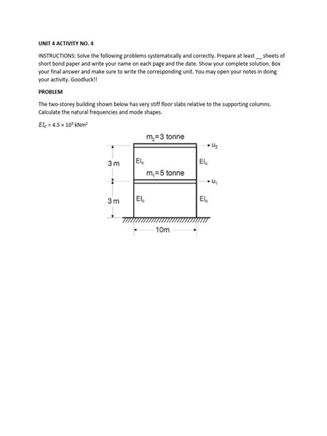 Unit 4 Activity No 4 No Ans Pdf