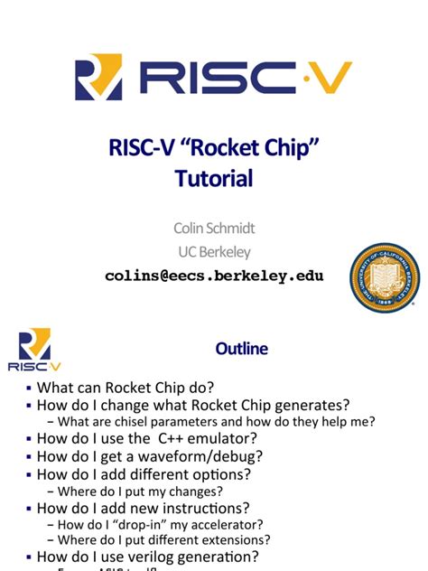 Riscv Rocket Chip Tutorial Bootcamp Jan2015 Pdf Digital Technology Computer Architecture