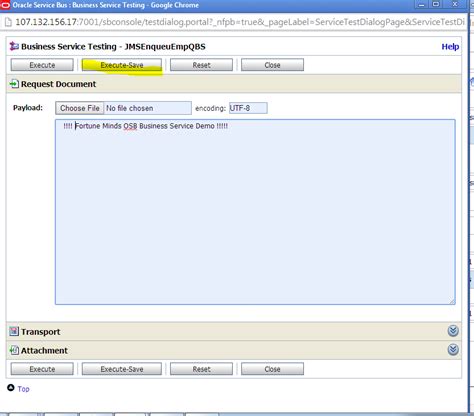 Fortune Minds Oracle Soa How To Test Osb Business Service From Osb Console