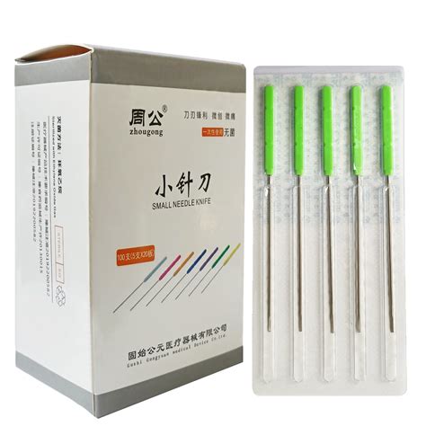 Disposable Sterile Small Needle Knife Acupuncture Needles 100 Pcs Per
