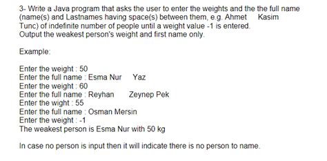 Solved 3 Write A Java Program That Asks The User To Enter Chegg Com