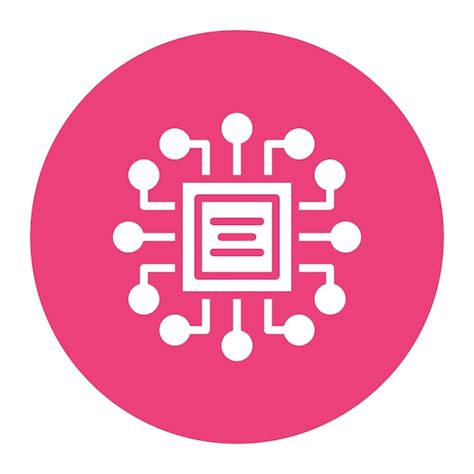 Premium Vector Microchip Flat Illustration