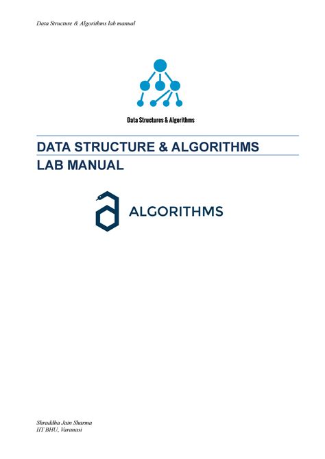 Lab Manual Dsa Data Structure And Algorithms Lab Manual Shraddha Jain