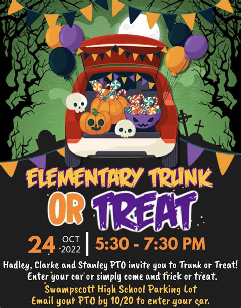 Trunk Or Treat Swampscott Public Schools