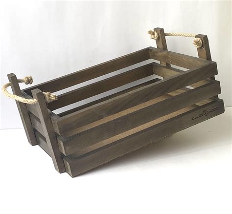 ᐉ Ящик деревяний декоративний з двома ручками Ivales Wood Венге 6000150 • Краща ціна в Києві