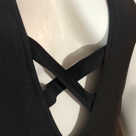 New Black Bathing One Piece Bathing Suit Gem