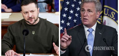 Кевін Маккарті лідер республіканців у Палаті представників висловився про виступ Зеленського і