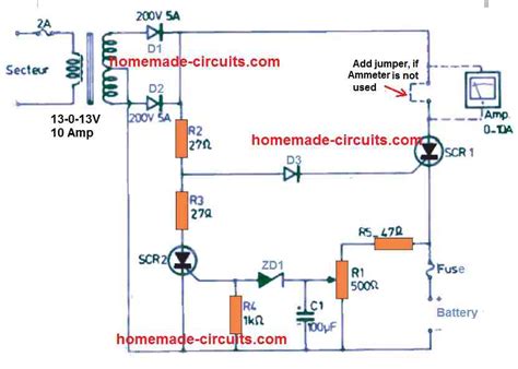 Battery Charger Circuit Using Scr Pdf Circuit Diagram