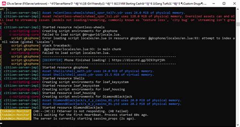 Mysql Errors And Server Not Starting Discussion Cfxre Community