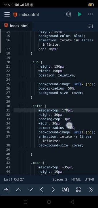Solar System Animation Coding Css Htmlcssprojects Htmlcssprojects Programming