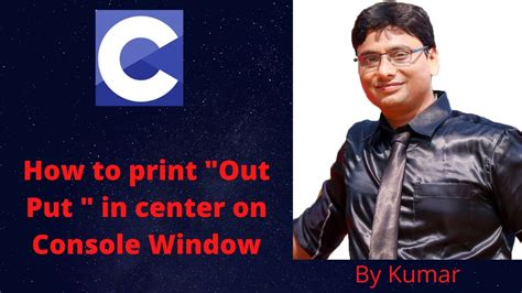 Part 8 How To Print The Output In Center On Output Screen In C