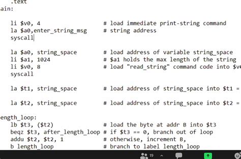 text nain li v0 4 la a0 enter string msg