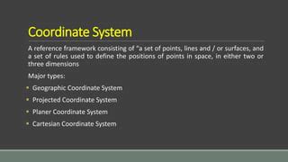 Coordinate Systems Datum Map Projections PPTX