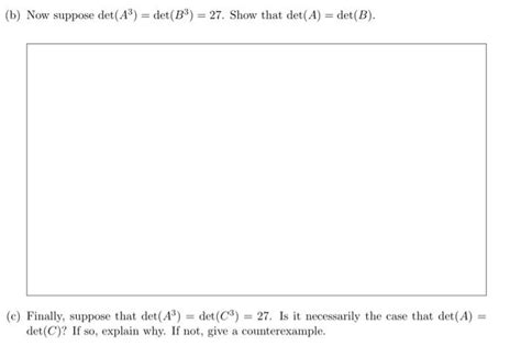 Solved Question Determinants In This Question You Will Chegg