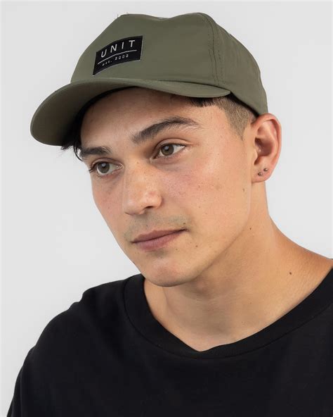 Shop Unit Semi Curve Peak Snapback Cap In Miltary Fast Shipping And Easy Returns City Beach