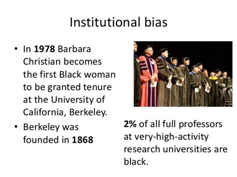 Implicit And Institutional Bias In Faculty Hiring