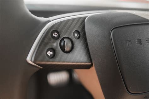 Tesla Model 3 Highland Genuine Dry Carbon Fiber Steering Wheel Button
