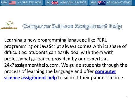 ppt computer science assignment help powerpoint presentation free