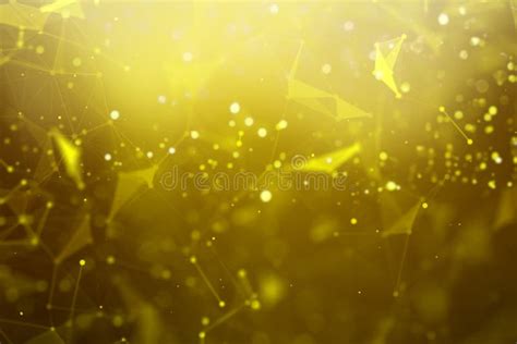 Abstract Background Dot And Connect Line For Cyber Technology Futuristic And Network Connection