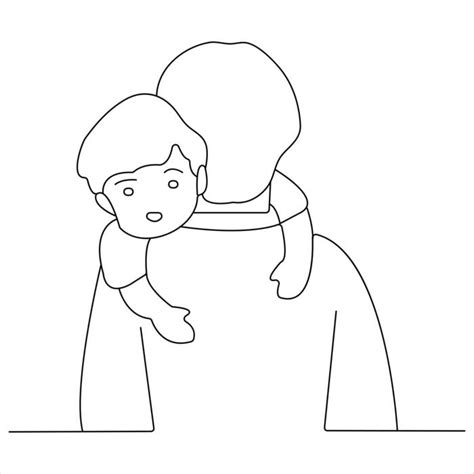 Father Outline Vector Art Icons And Graphics For Free Download